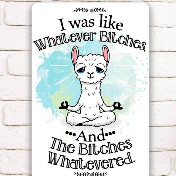 Wall Decor | I Was Like Whatever Bitches And The Bitches Whatevered ...